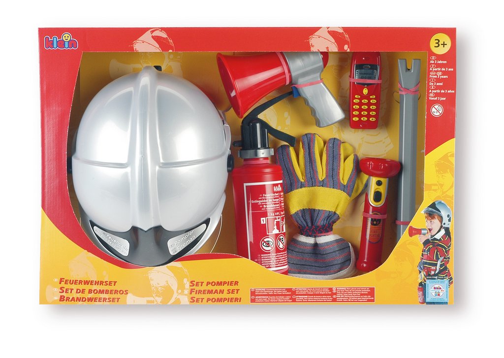 Fireman set, 7 pcs. - Klein Toys Shop